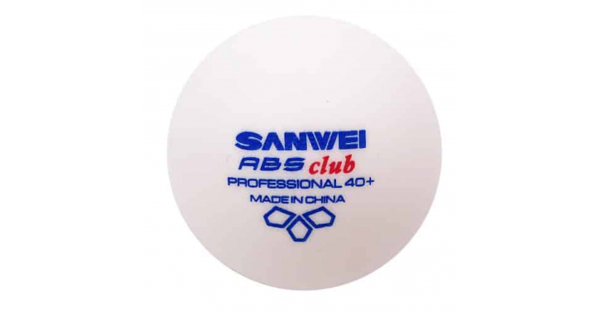 Sanwei ABS Club Table Tennis Ball (10 Pack)